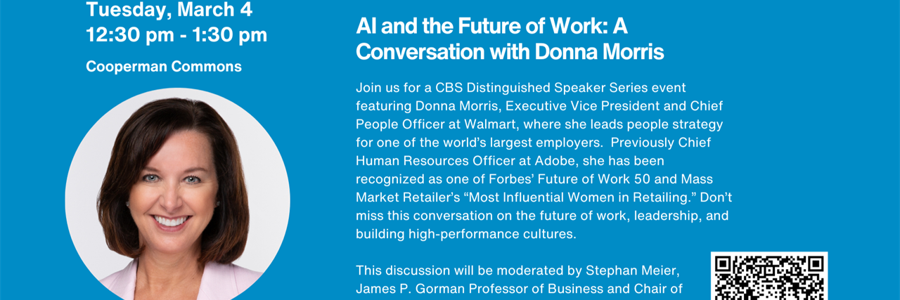 Distinguished Speaker Series: A Conversation with Donna Morris, Chief ...